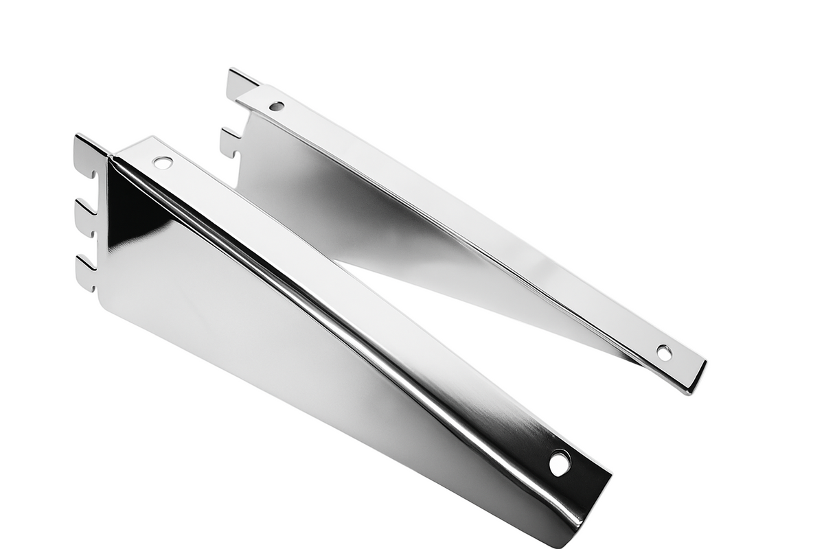 Twin Slot Wood Shelf Brackets - 370mm – ukshopfittings